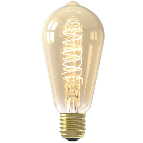 Calex LED lamp E27 | Edison ST64 | Filament | Goud | 2100K | Dimbaar 5.5W (40W) Calex 123led.nl